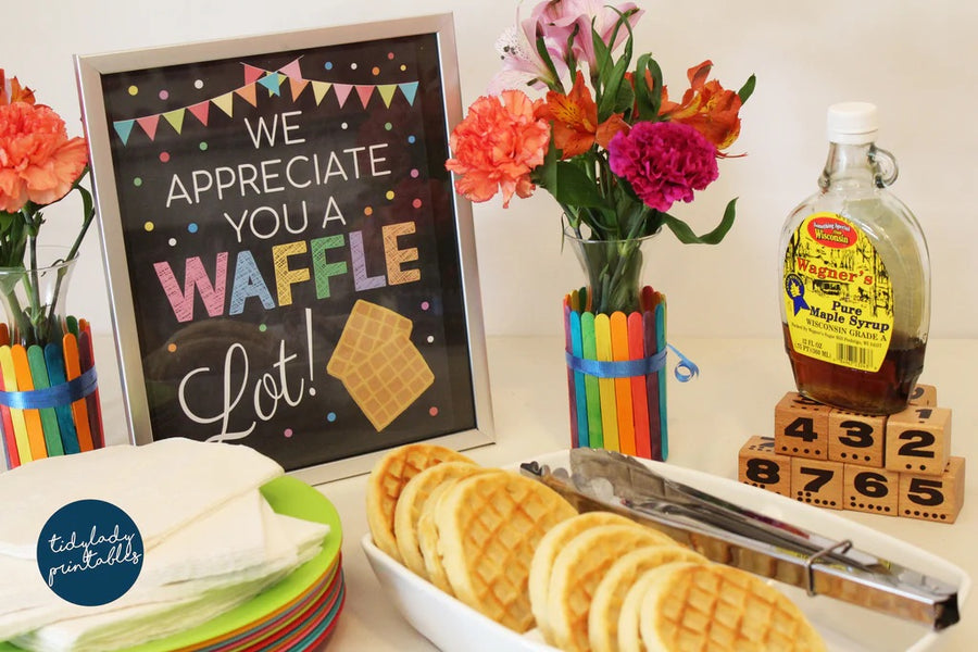 Teacher Appreciation Week Breakfast Signs | TidyLady Printables