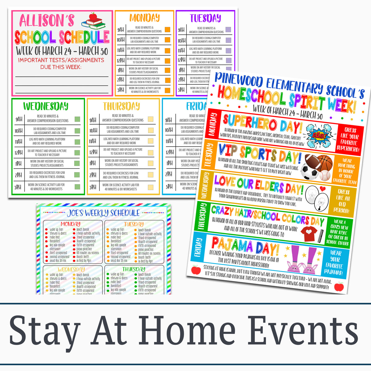 Stay At Home Events & Homeschool | TidyLady Printables — Page 2