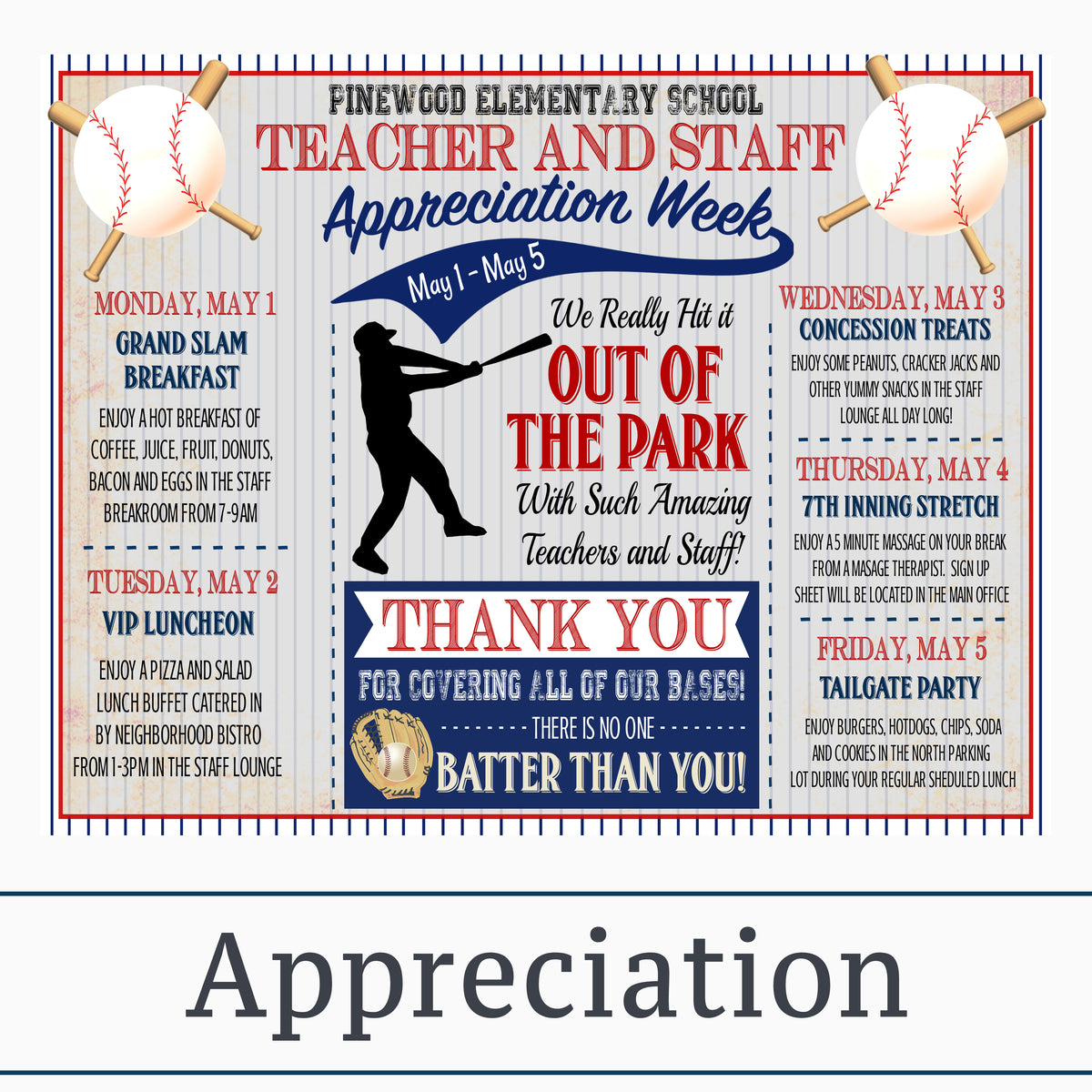 Teacher Appreciation Week | TidyLady Printables