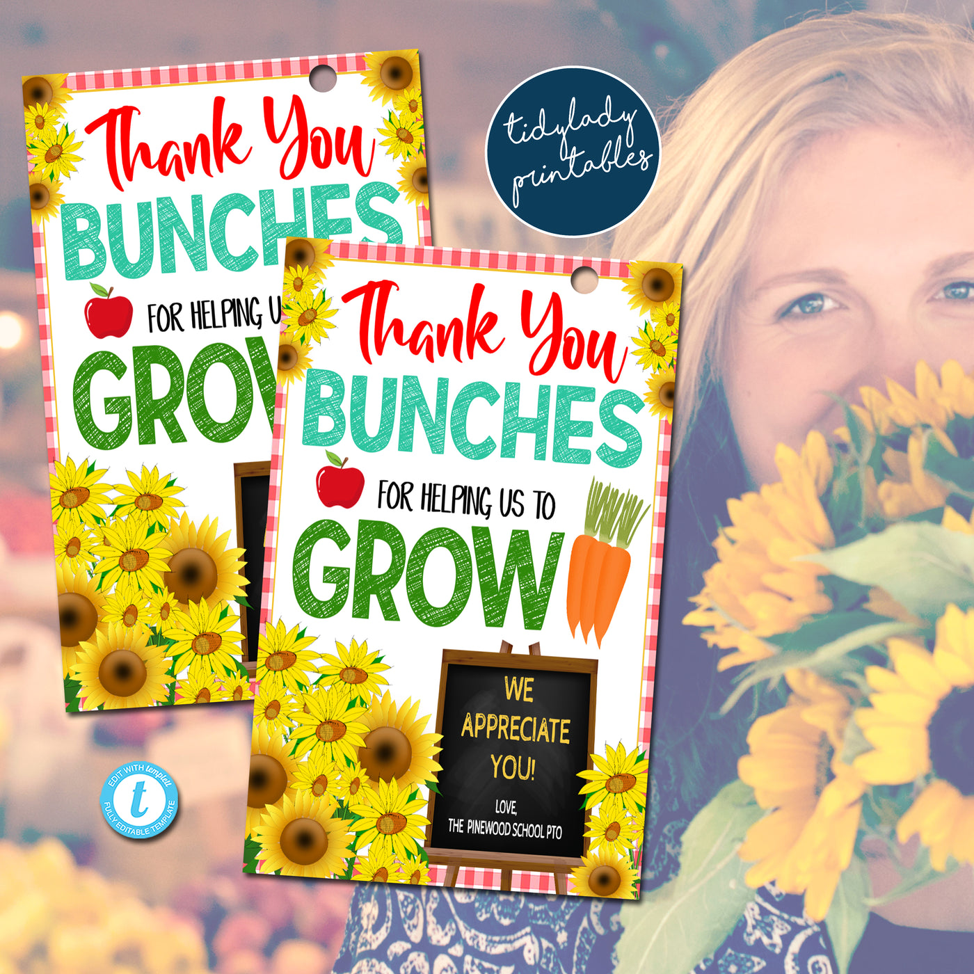 Farmers Market Theme Teacher Appreciation Week Printable Set — TidyLady ...