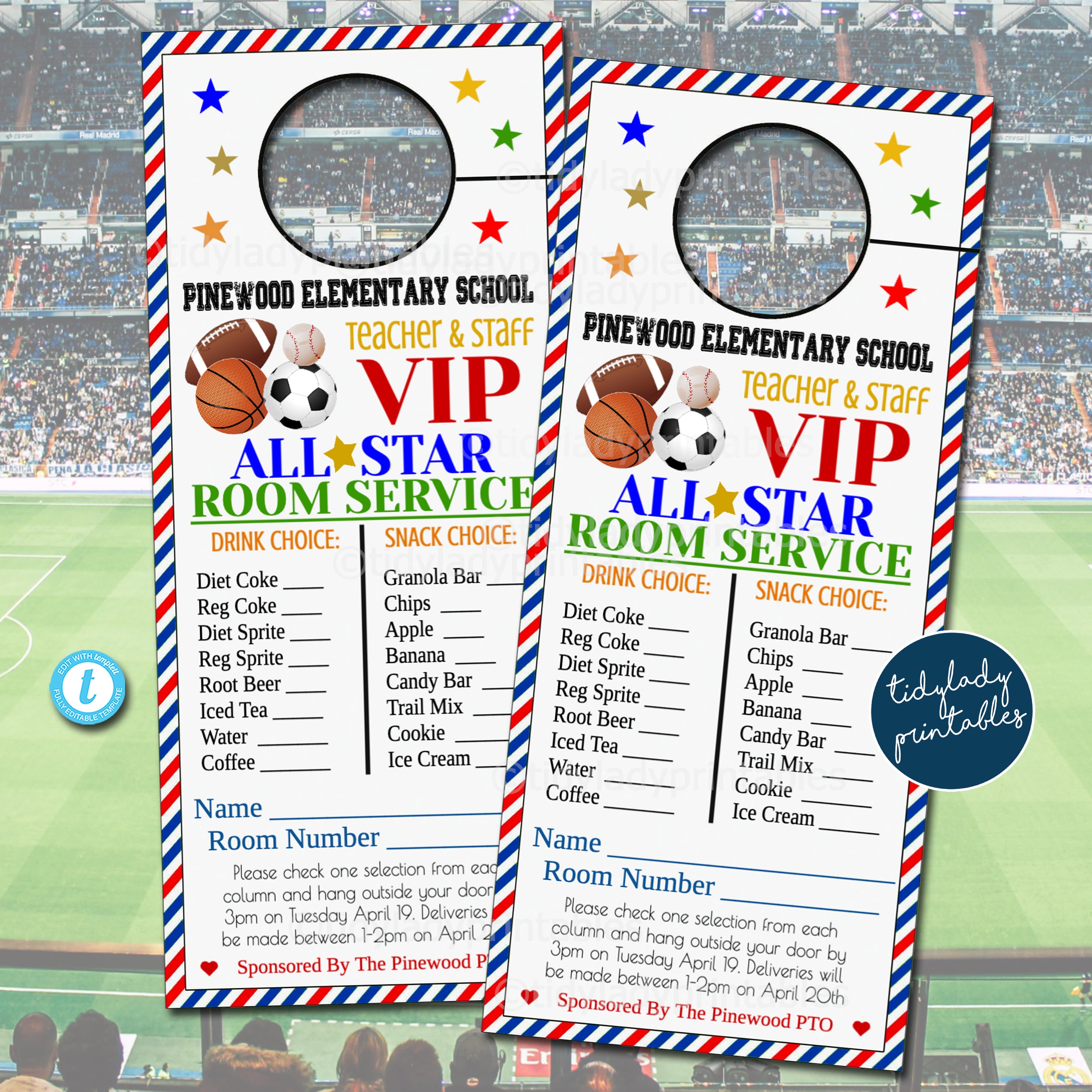 All Star Sports Theme Appreciation Week Printable Party Set — TidyLady ...