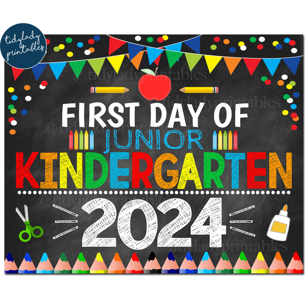 First Day Of Kindergarten Signs | TidyLady Printables
