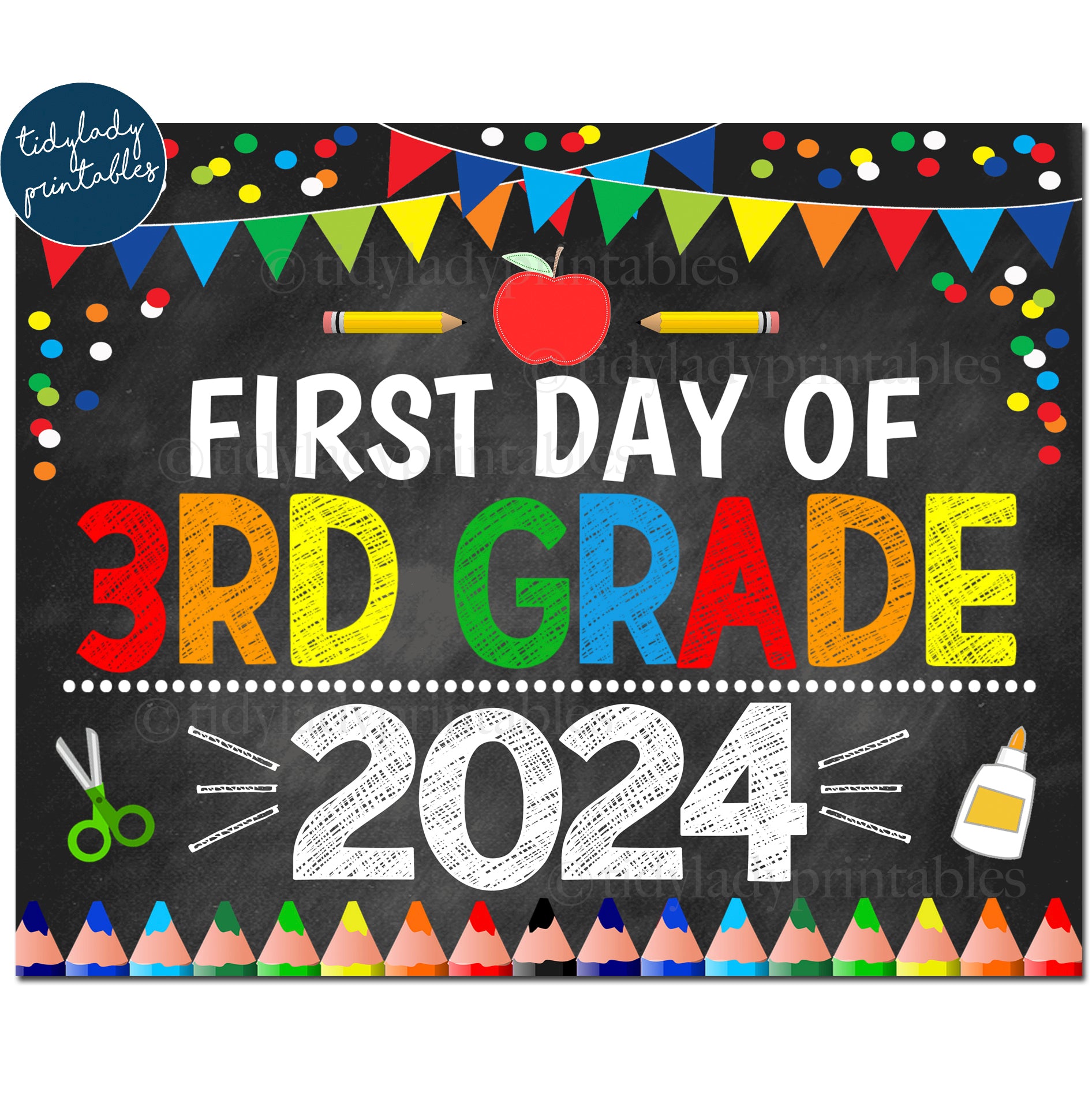 First Day Of 3rd Grade Sign
