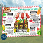 Farmers Market Theme Teacher Appreciation Week Printable Set — TidyLady ...
