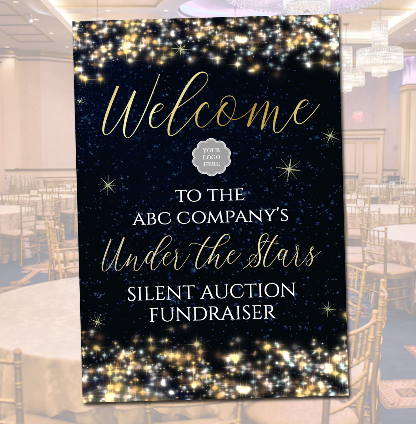Under the Stars Starry Night Theme Silent Auction Template Set ...