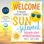 Sunshine Theme Teacher Appreciation Week Printable Party Set — TidyLady ...