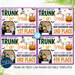 Halloween Trunk or Treat Fundraiser Editable Template Set — TidyLady ...