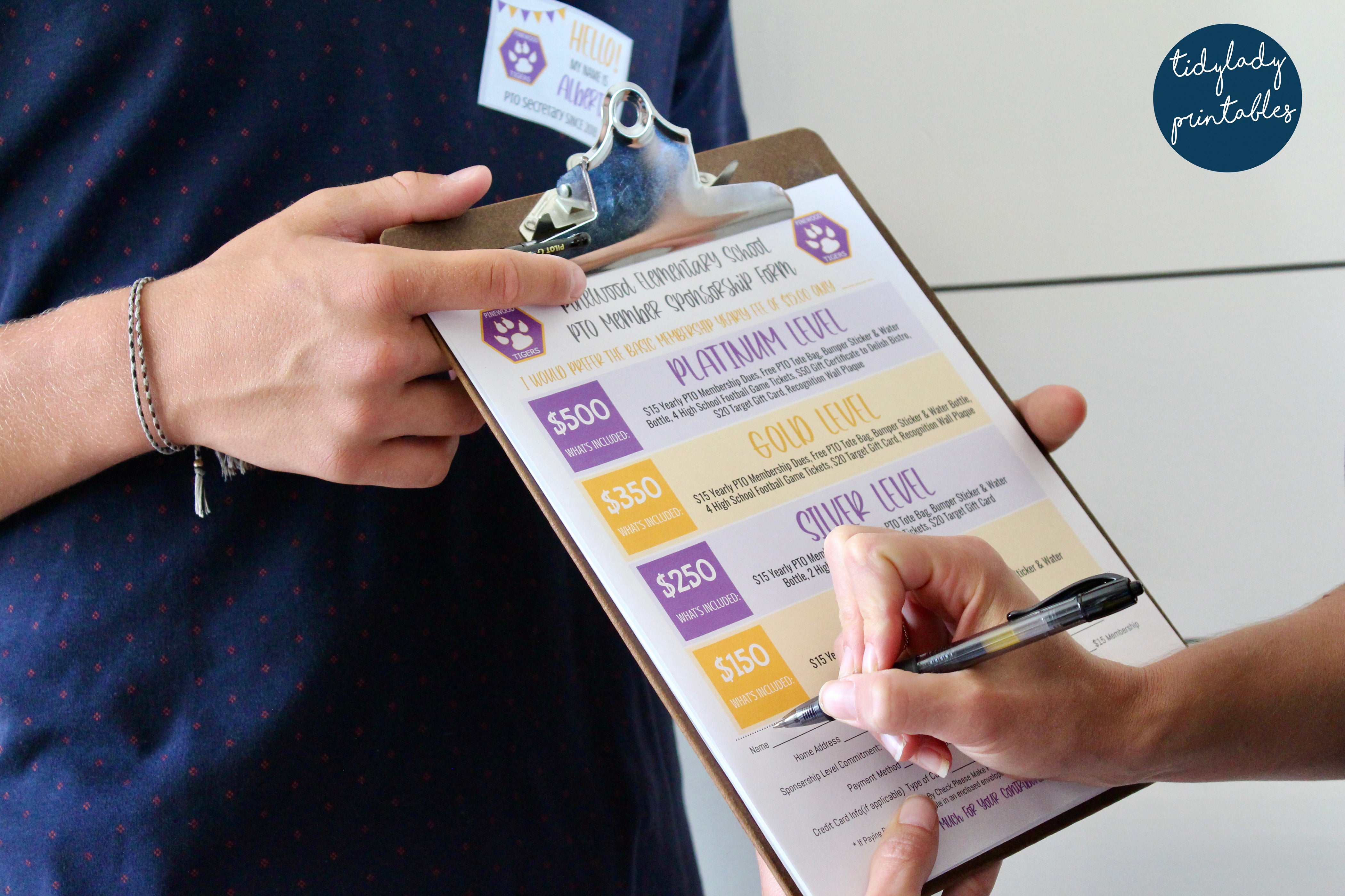 Back to School Pto Membership Sponsorship Drive Templates — TidyLady ...