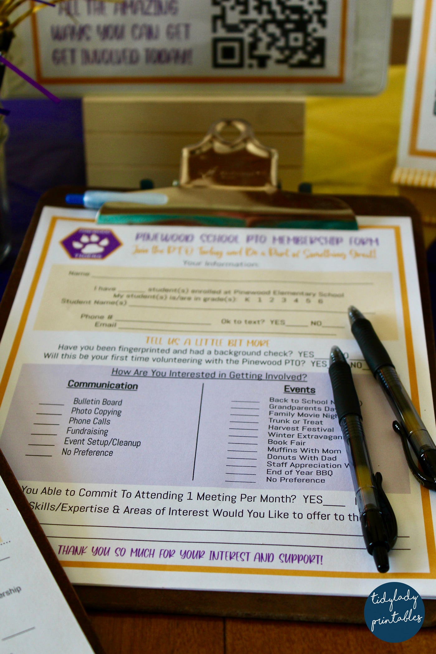 Back to School Pto Membership Sponsorship Drive Templates — TidyLady ...
