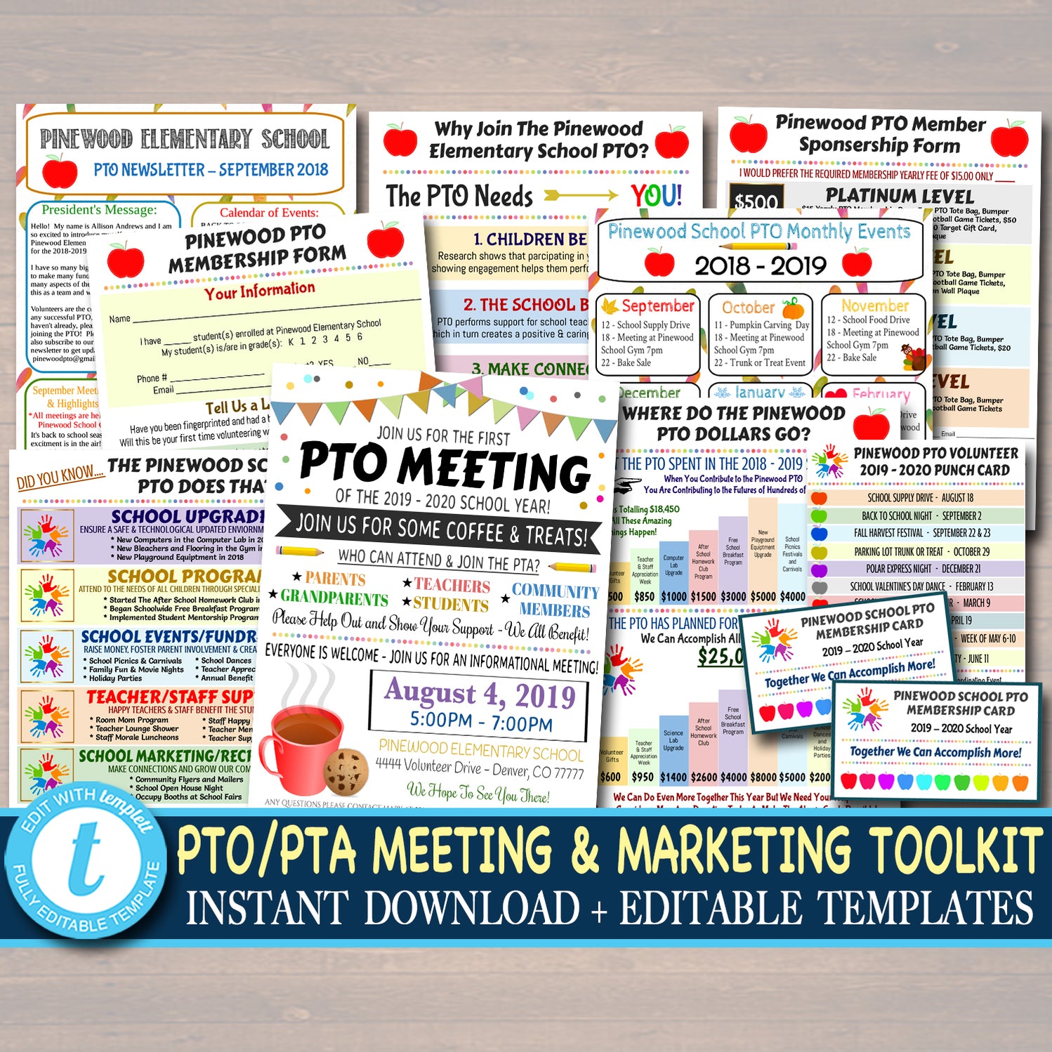 PTO Marketing Toolkit Set | TidyLady Printables