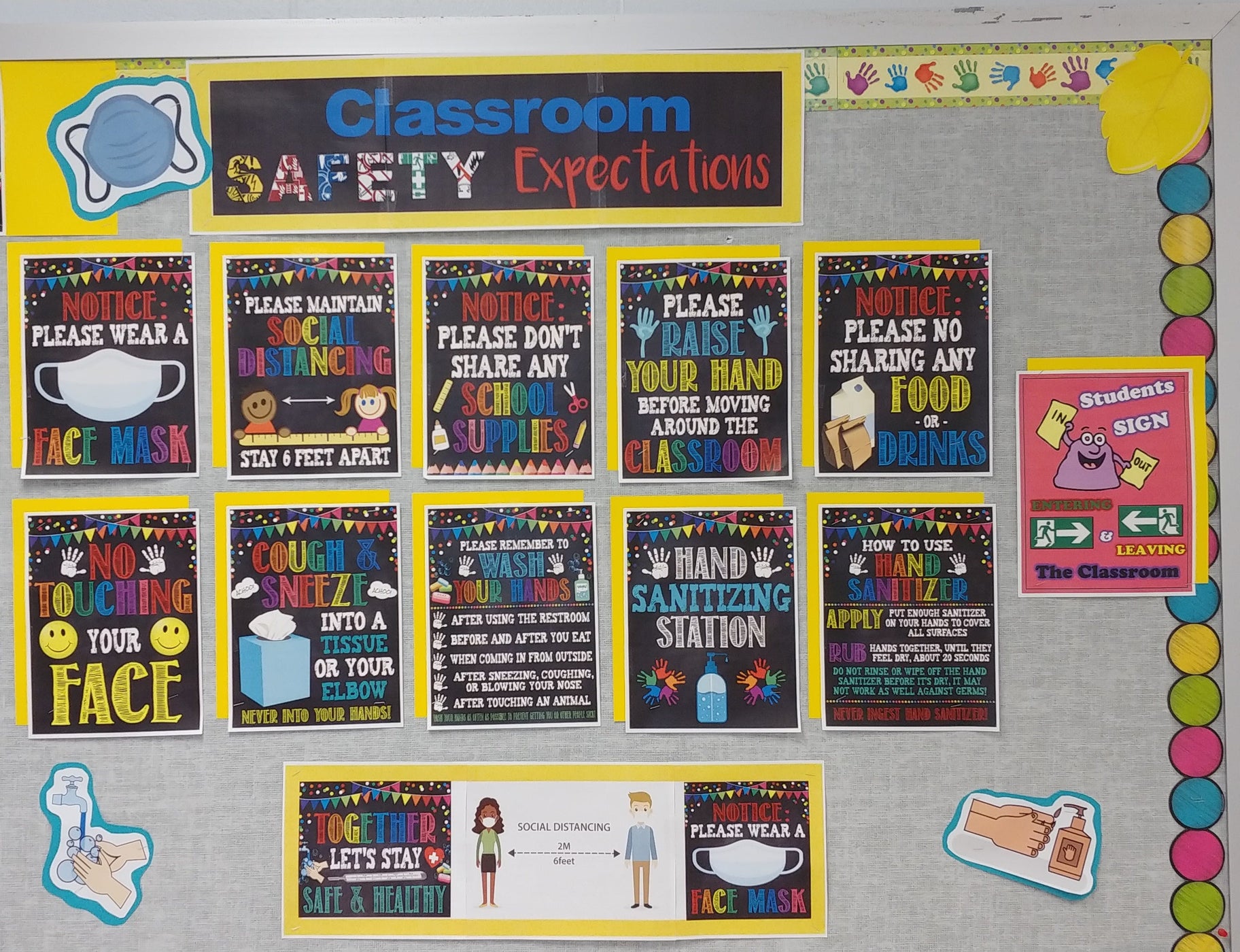 School Health Safety Poster Set | TidyLady Printables