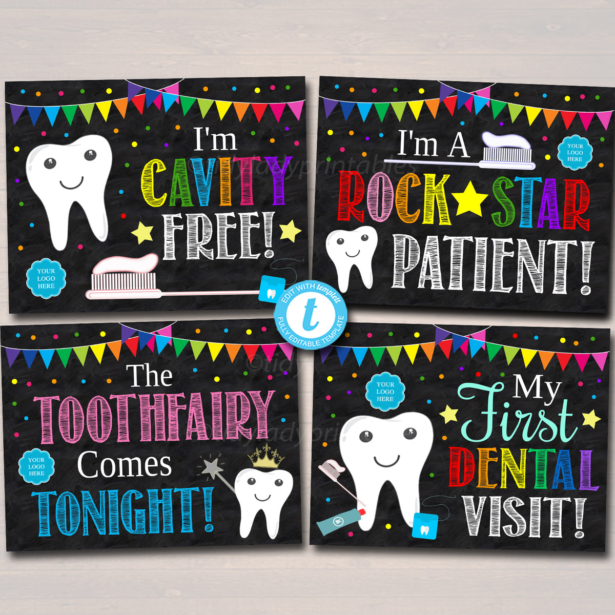 Pediatric Dental Office Photo Signs | TidyLady Printables