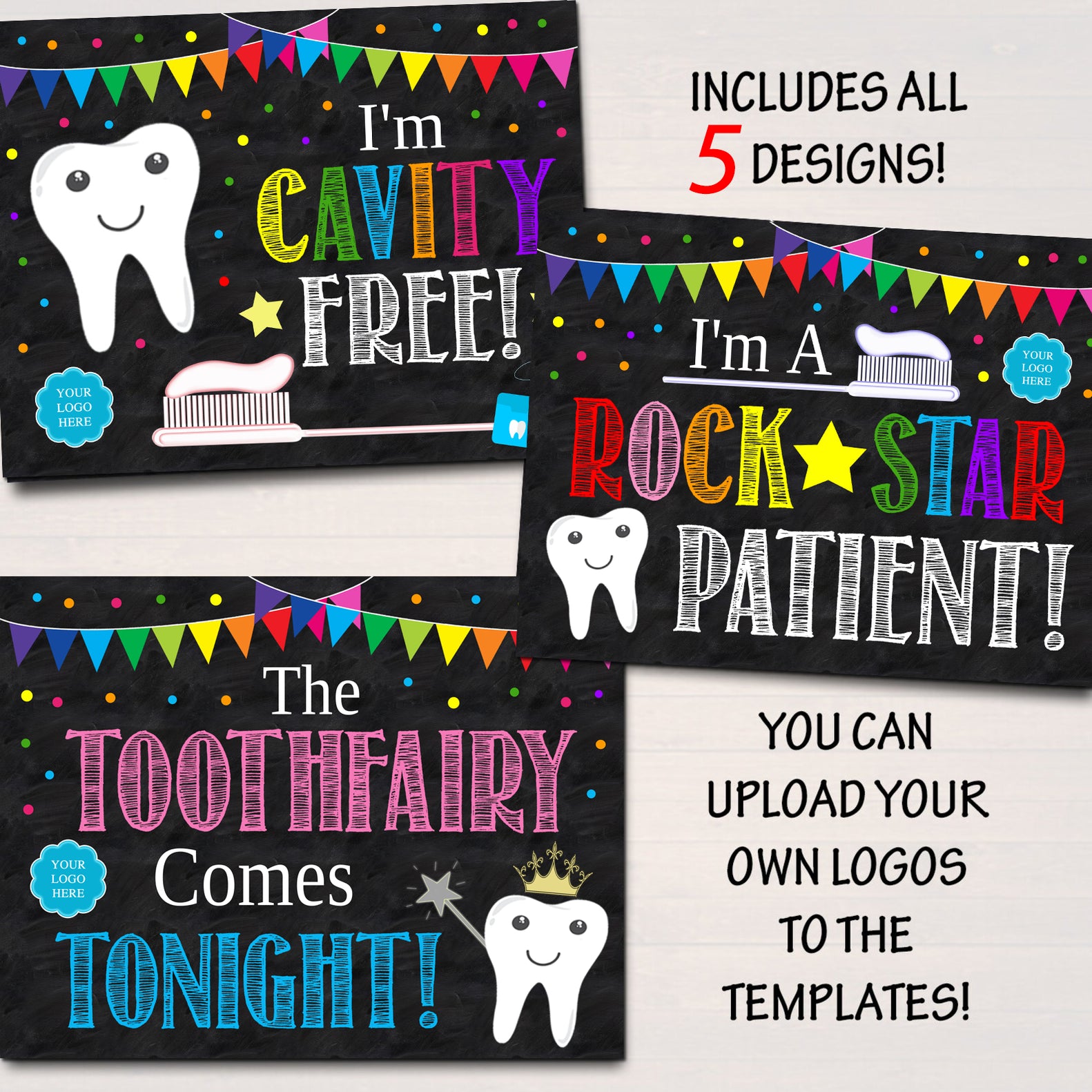 Pediatric Dental Office Photo Signs | TidyLady Printables
