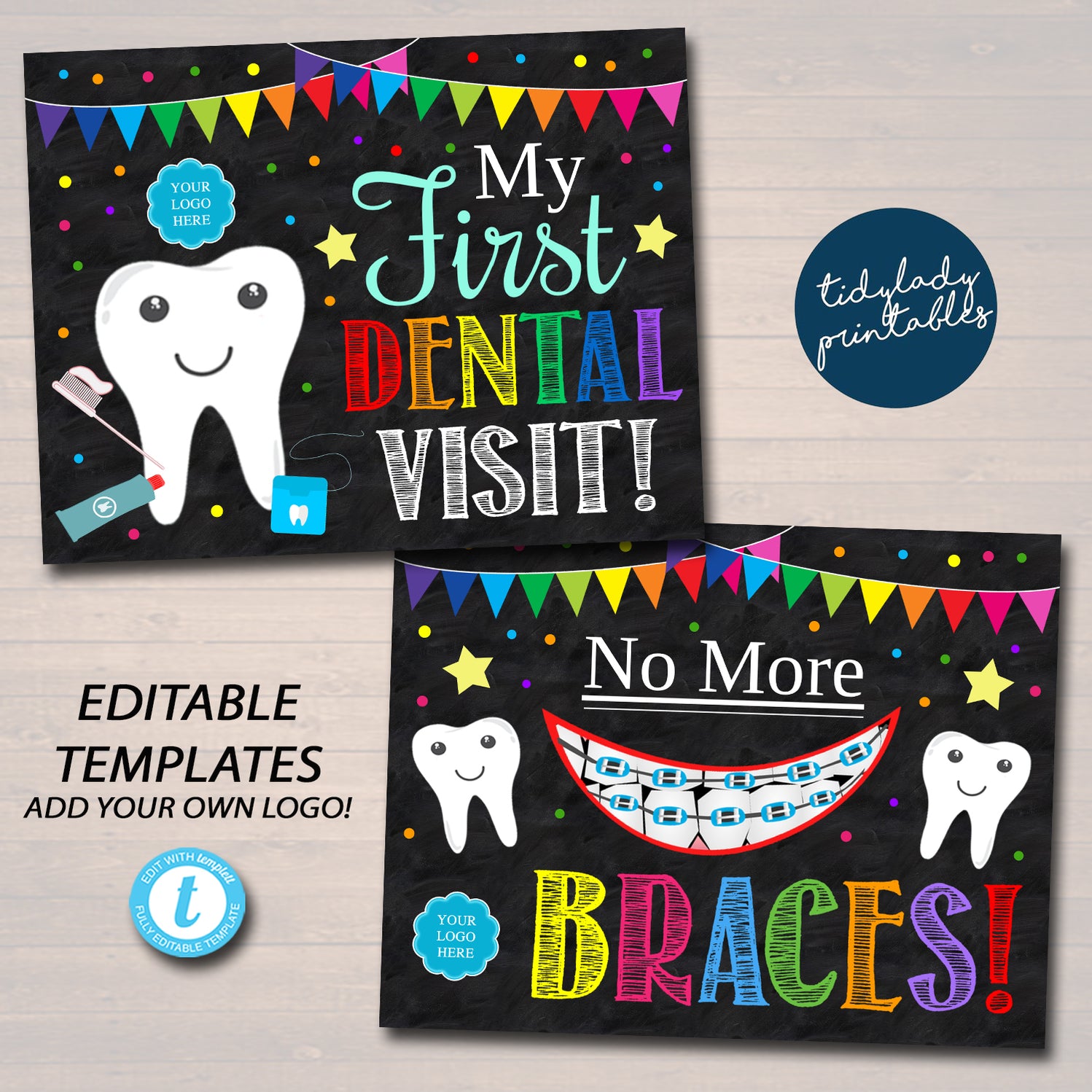 Pediatric Dental Office Photo Signs | TidyLady Printables