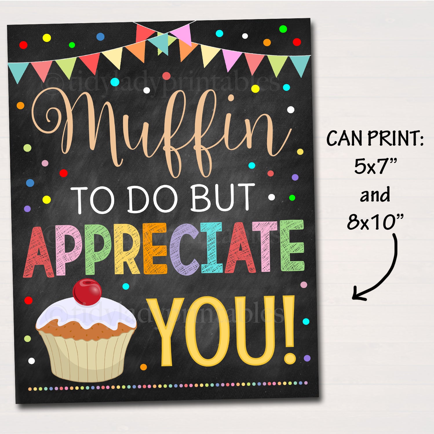 Teacher Appreciation Breakfast Printable Food Decor Signs — TidyLady ...