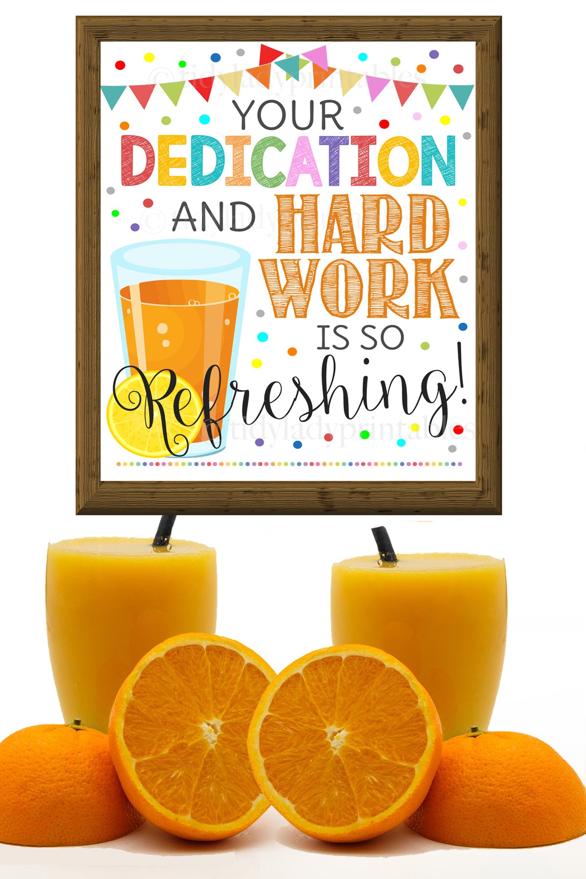 Teacher Appreciation Week Printable Breakfast Juice Bar Sign — TidyLady ...