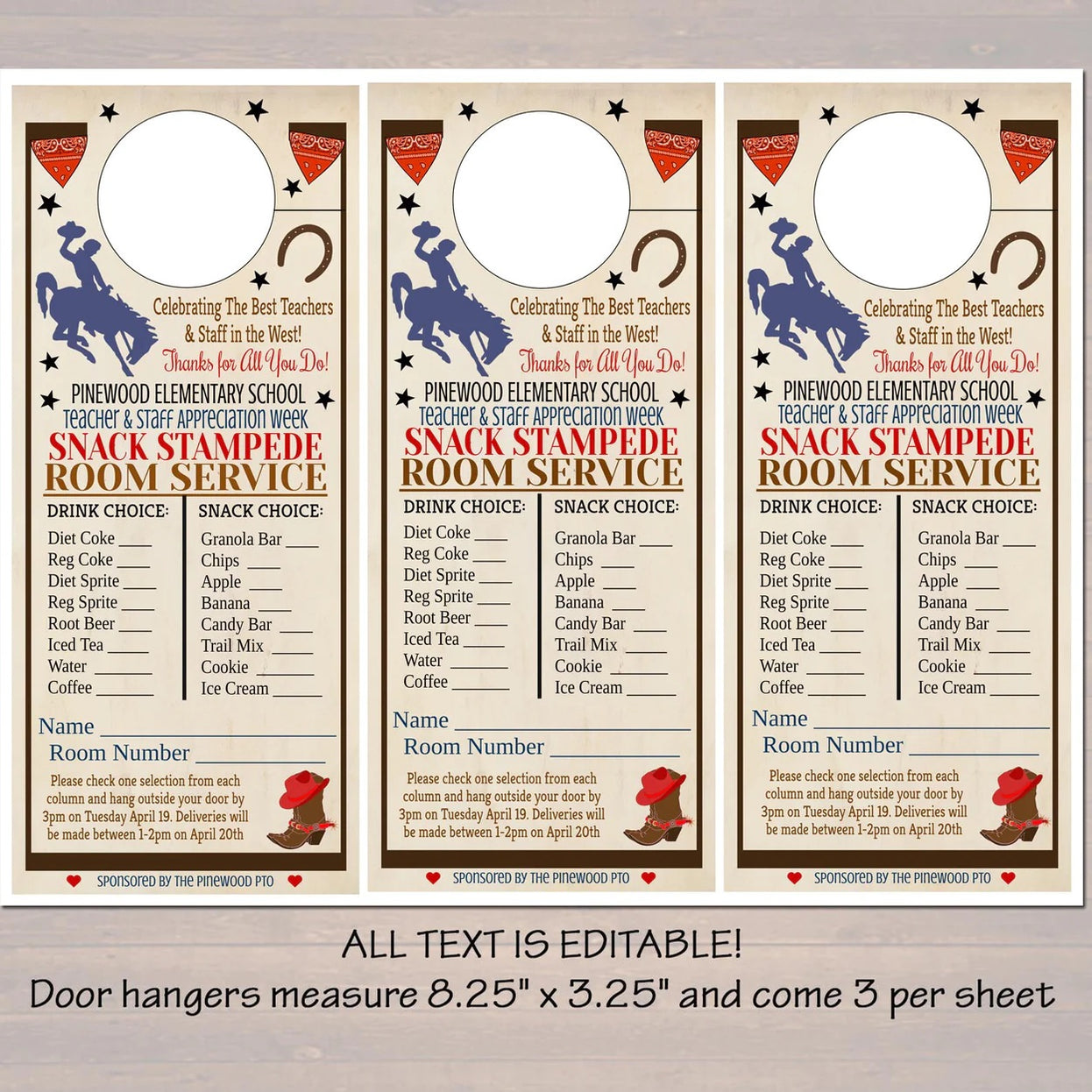 Western Theme Teacher Appreciation Week Printable Party Set — TidyLady ...