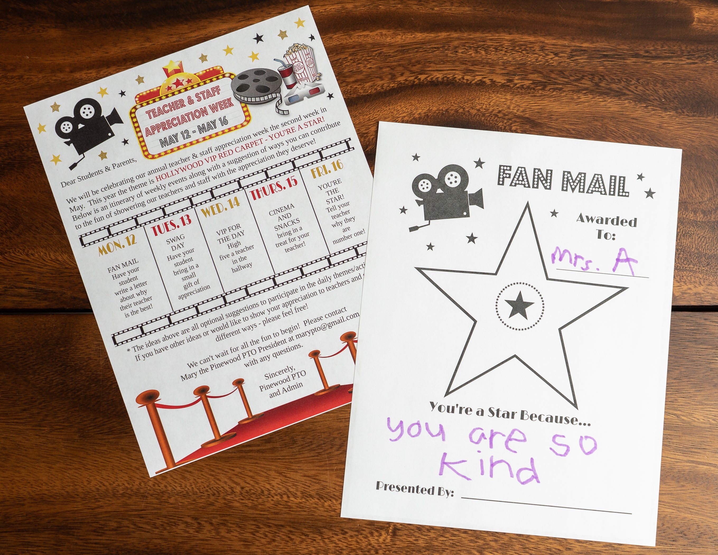 Hollywood Movie Theme Teacher Appreciation Week Party Set — TidyLady ...