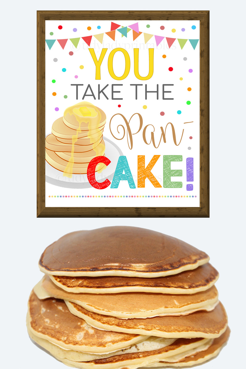 Appreciation Breakfast Pancake Sign | TidyLady Printables