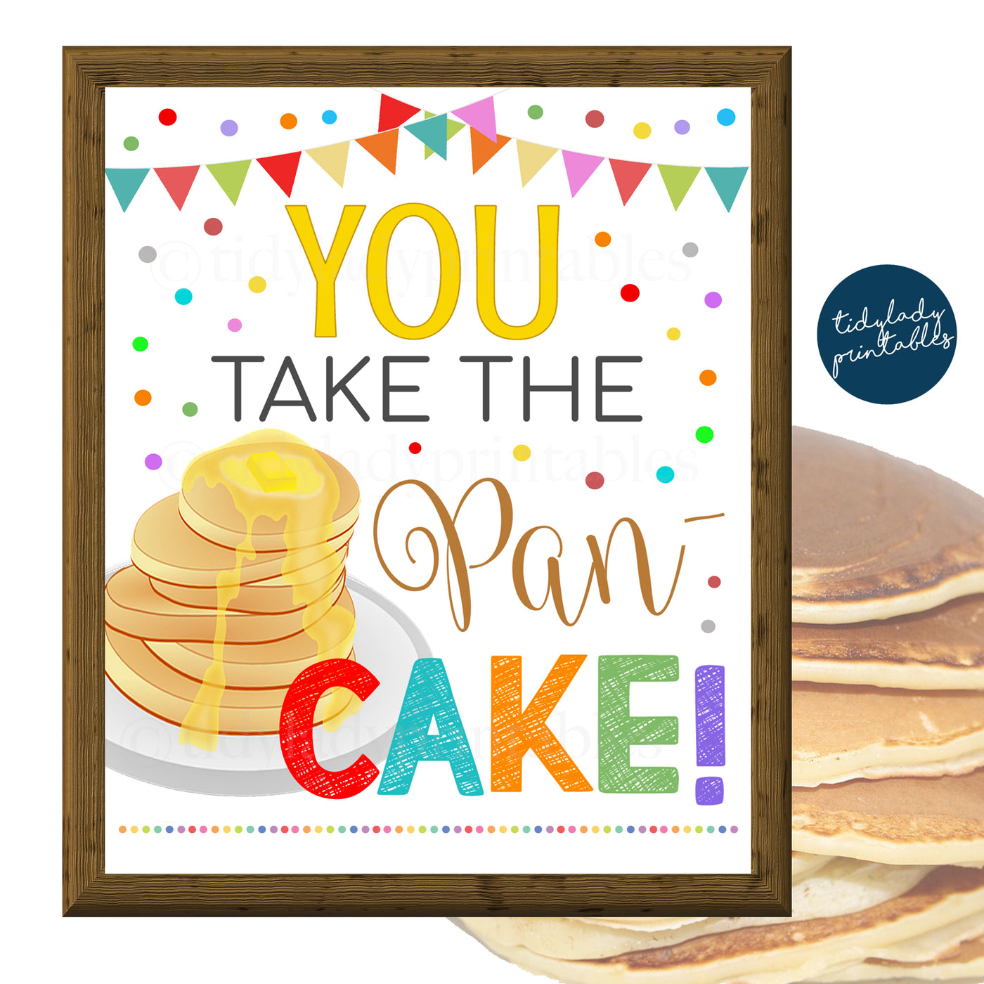 Appreciation Breakfast Pancake Sign | TidyLady Printables