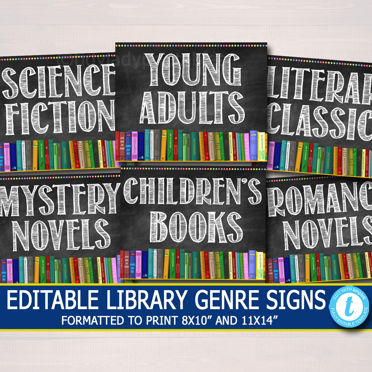 School Library Genre Posters | TidyLady Printables