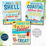 Coastal Beach Theme Teacher Appreciation Week Printable Set — TidyLady ...