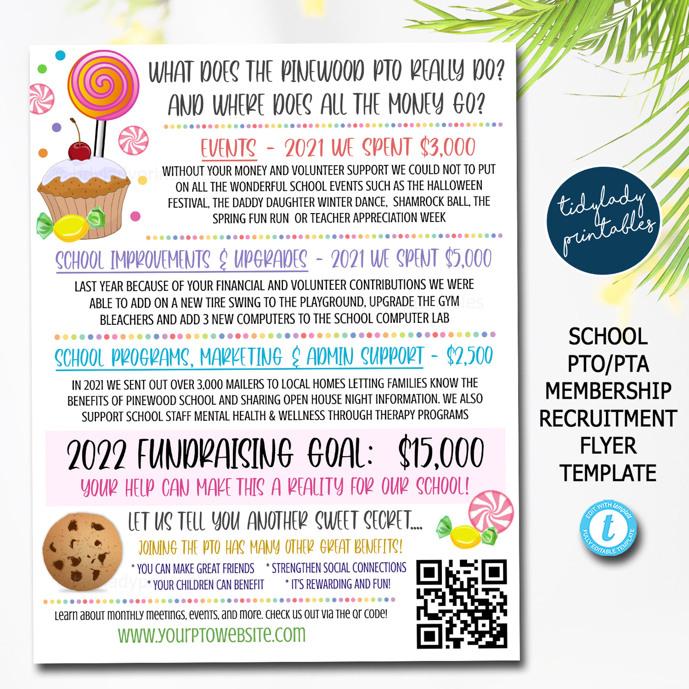 Why Join the School Pto Membership Recruitment Flyer Template ...