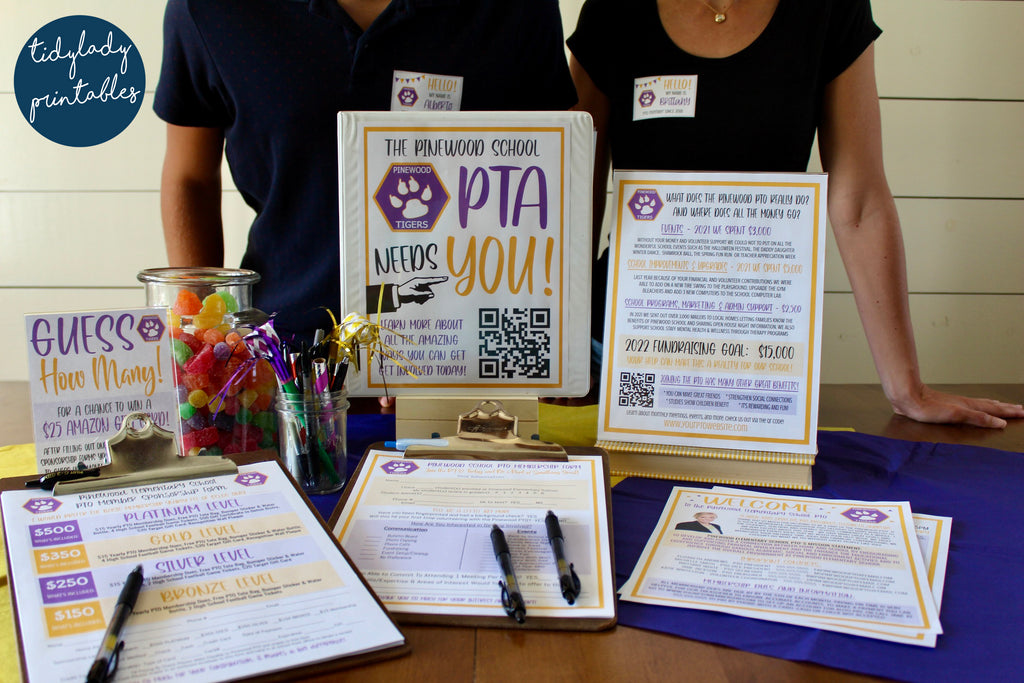 PTO Fundraising Events Flyers & Invites | TidyLady Printables