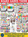Board Games Theme Teacher Appreciation Week Printable Set — TidyLady ...