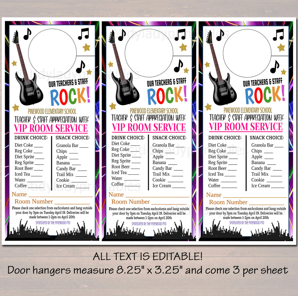 Teacher Appreciation Door Hangers | TidyLady Printables
