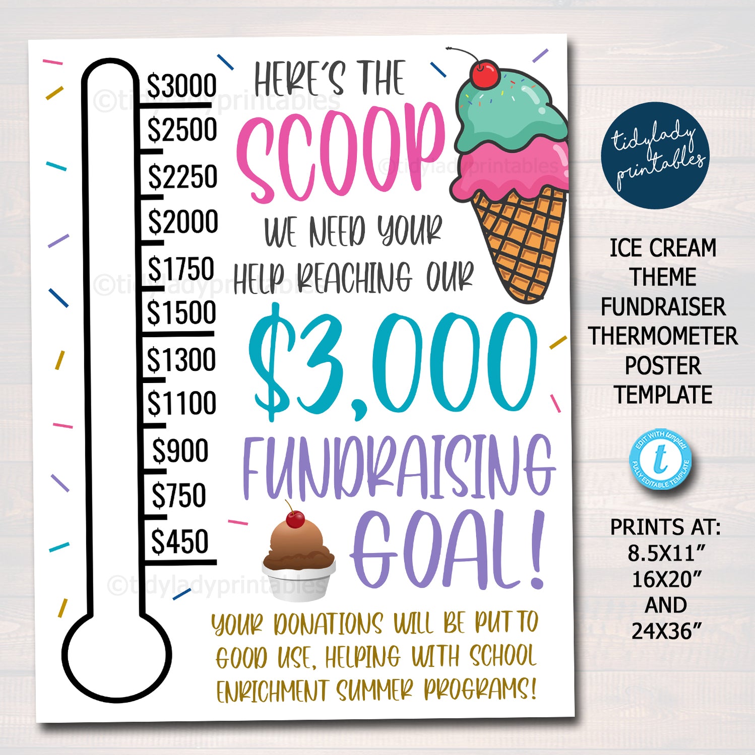 School Pto Volunteer Ice Cream Membership Sponsorship Drive — TidyLady ...