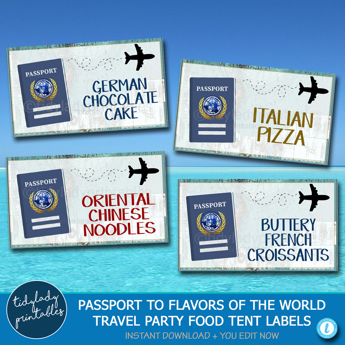 World Traveler Passport Template