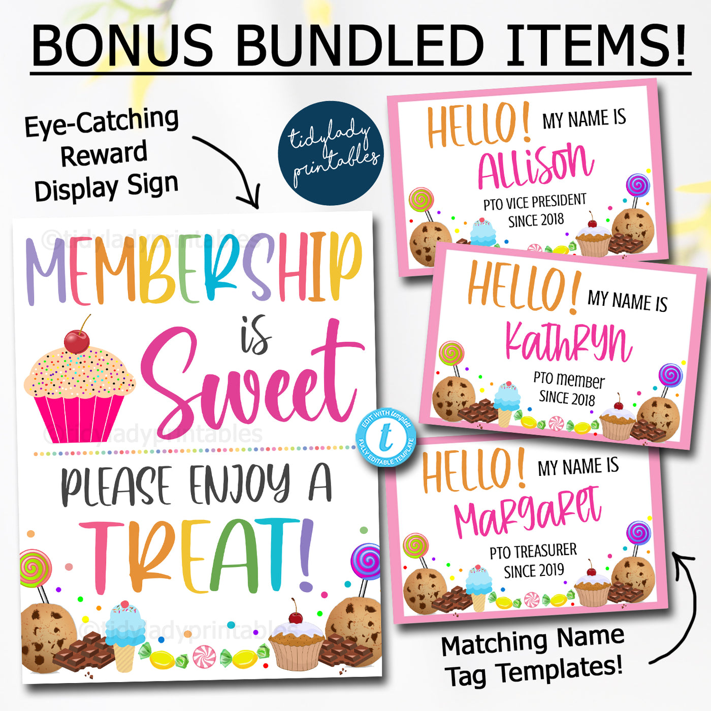 School Pto Pta Membership is Sweet Sponsorship Drive Toolkit — TidyLady ...