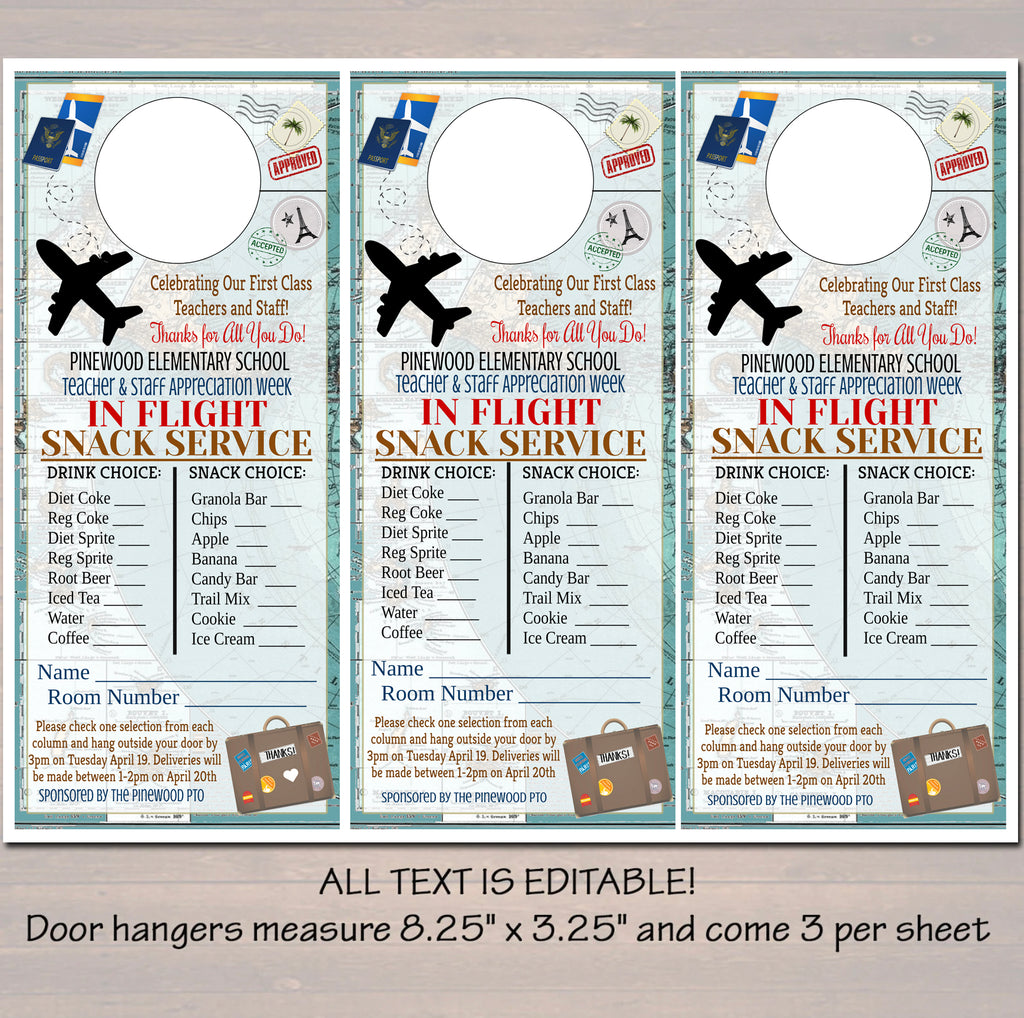 Teacher Appreciation Door Hangers | TidyLady Printables