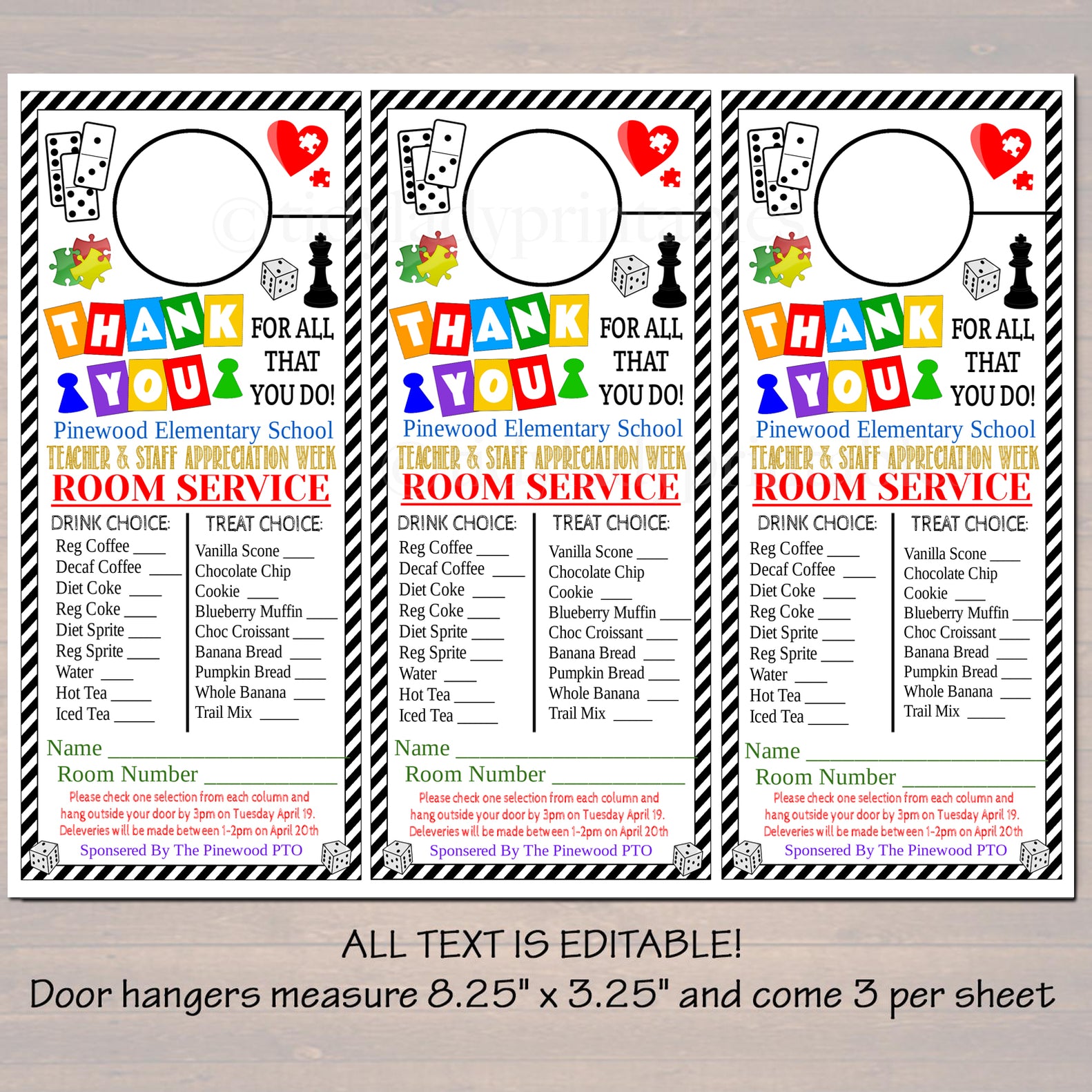 Board Games Theme Teacher Appreciation Week Printable Set — TidyLady ...