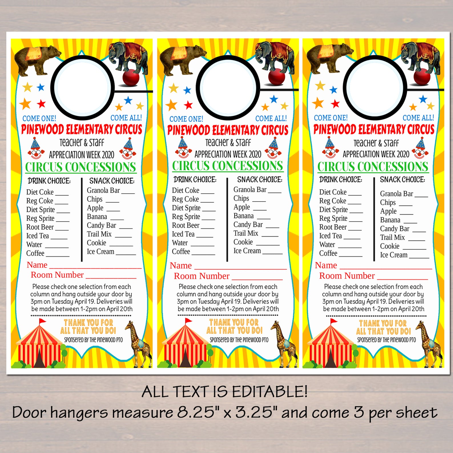 Teacher Appreciation Door Hangers | TidyLady Printables