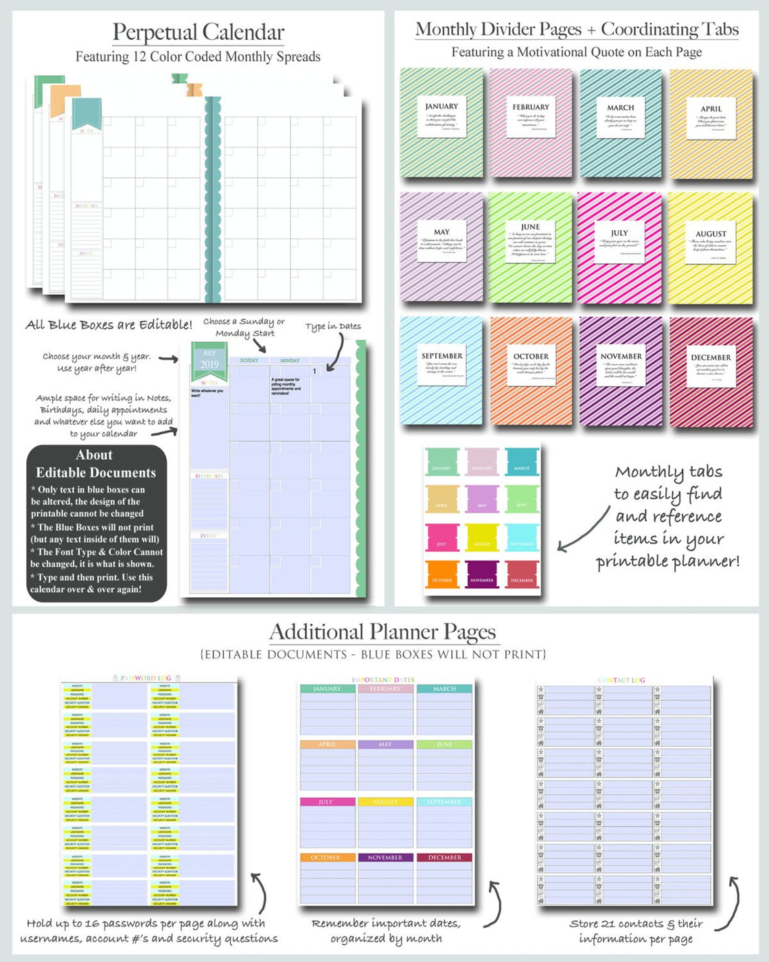 Printable Counselor Planner | TidyLady Printables