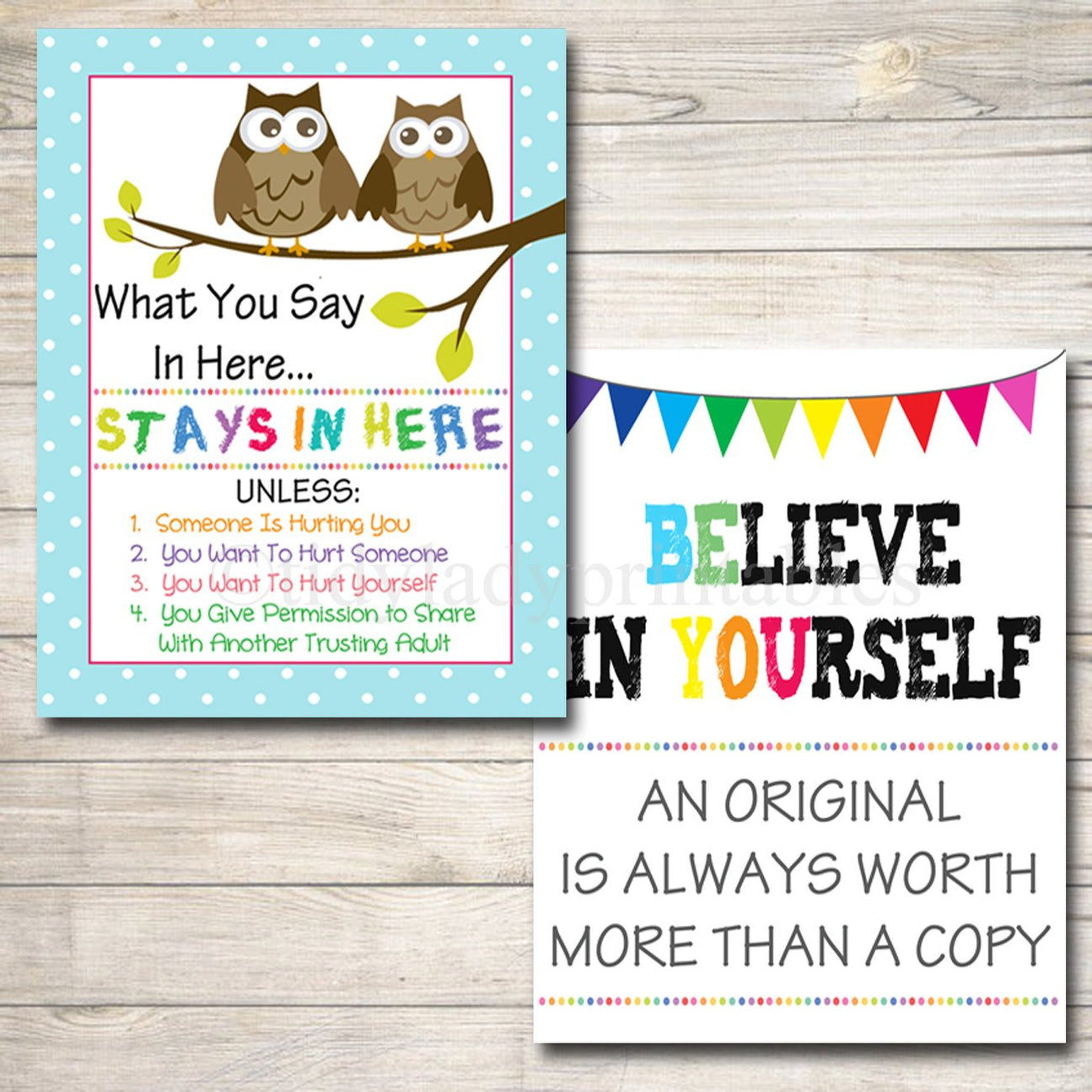 School Counselor Posters Set | TidyLady Printables