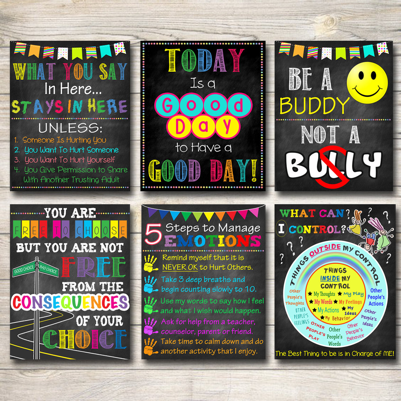 School Counselor Poster Set | TidyLady Printables