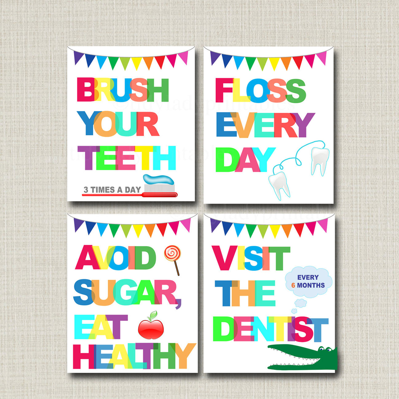Pediatric Dental Posters | TidyLady Printables