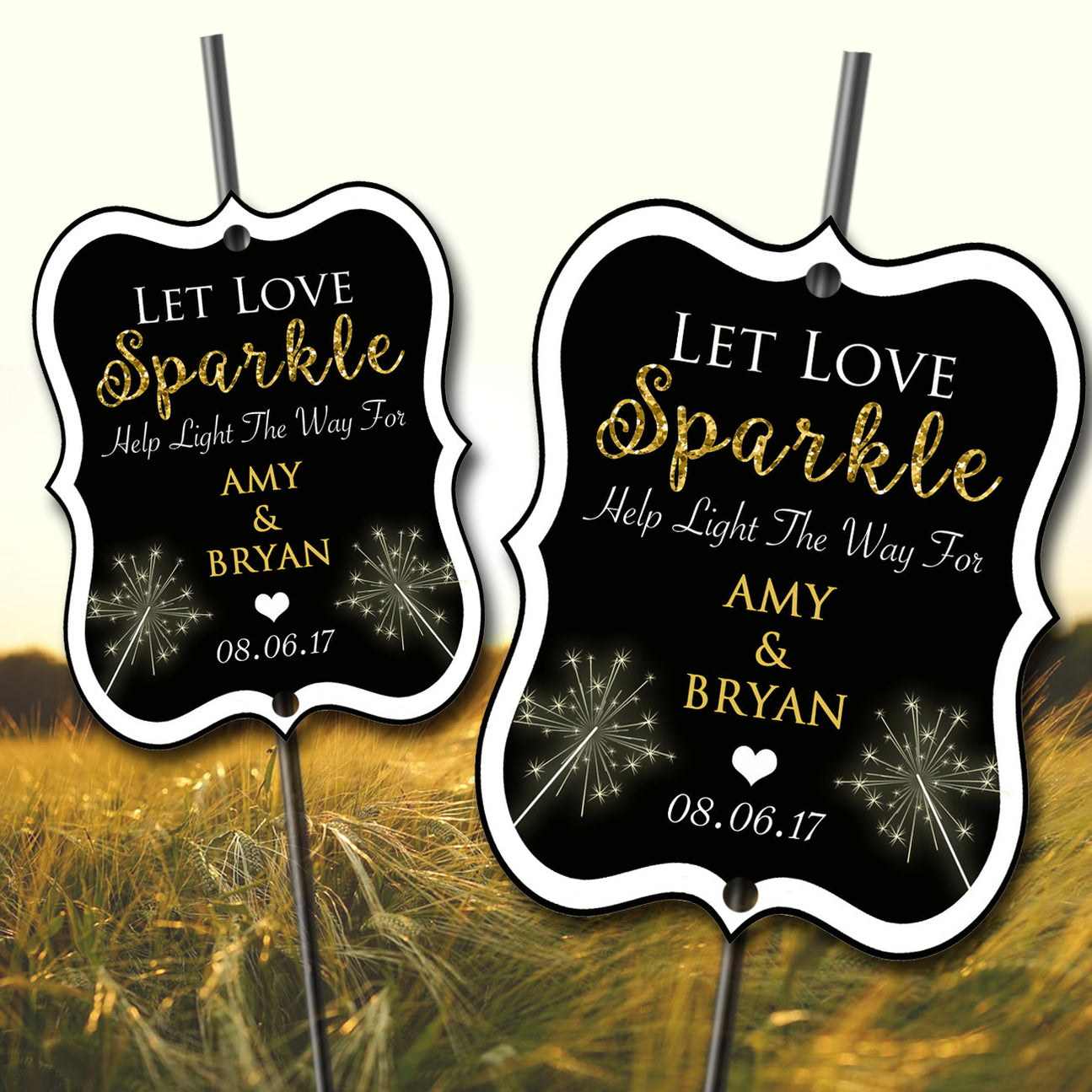 Sparkler Send Off Set TEMPLATE - PRINTABLE Sign & Tags, Wedding Sparkl ...