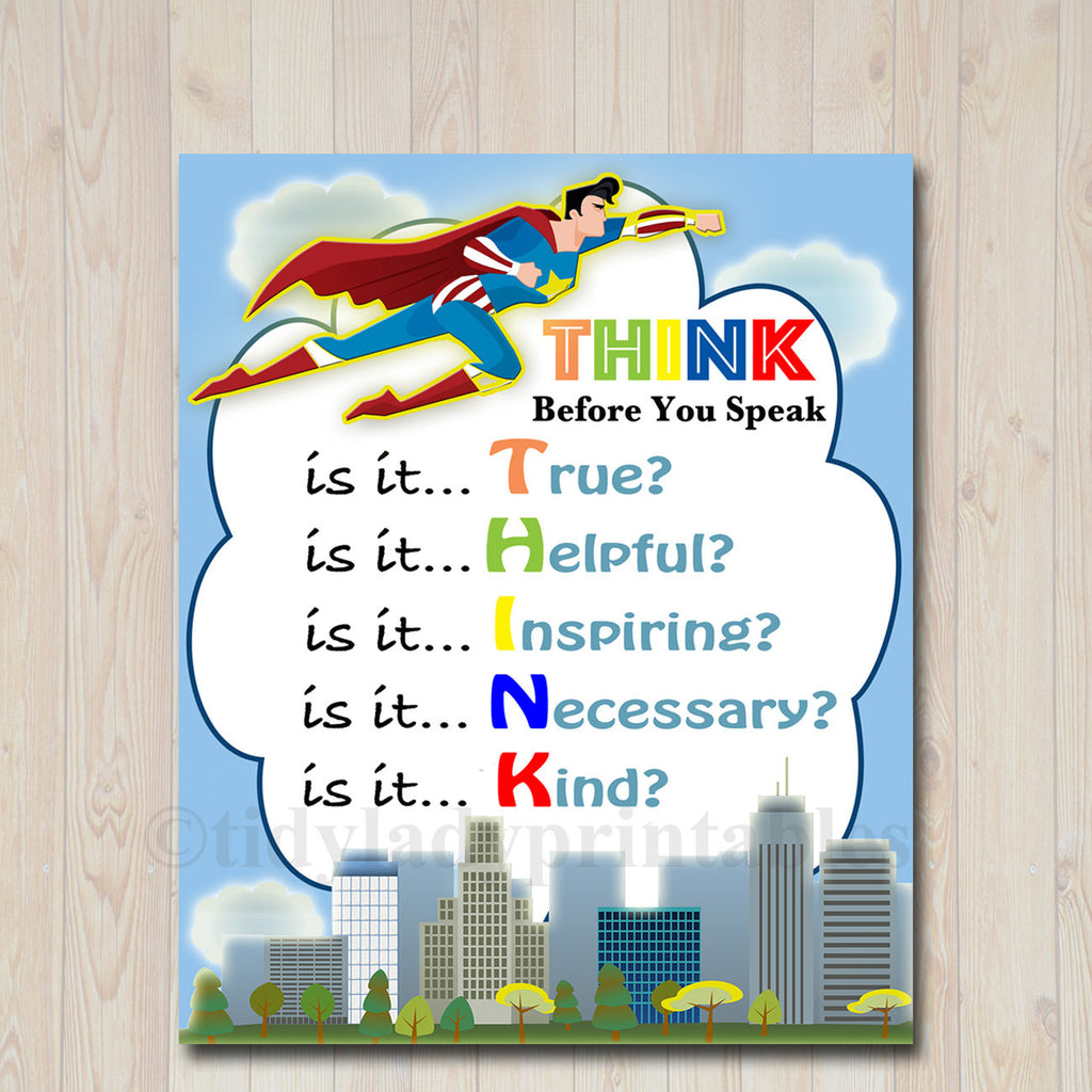 Superhero Classroom Posters | TidyLady Printables