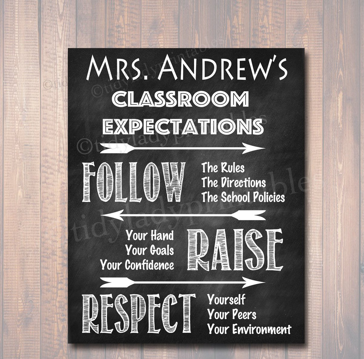 High School Classroom Posters | TidyLady Printables