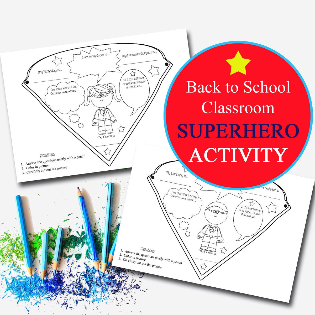 Superhero Classroom Activity | TidyLady Printables