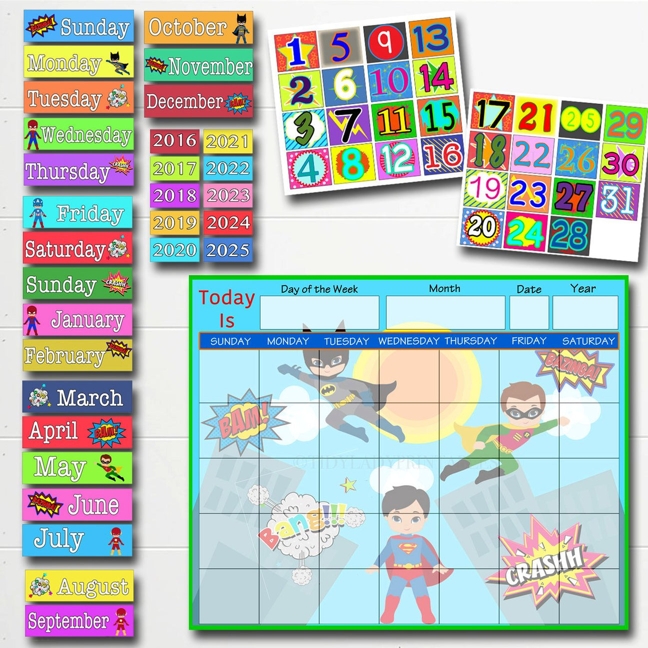 Superhero Classroom Bulletin Board | TidyLady Printables