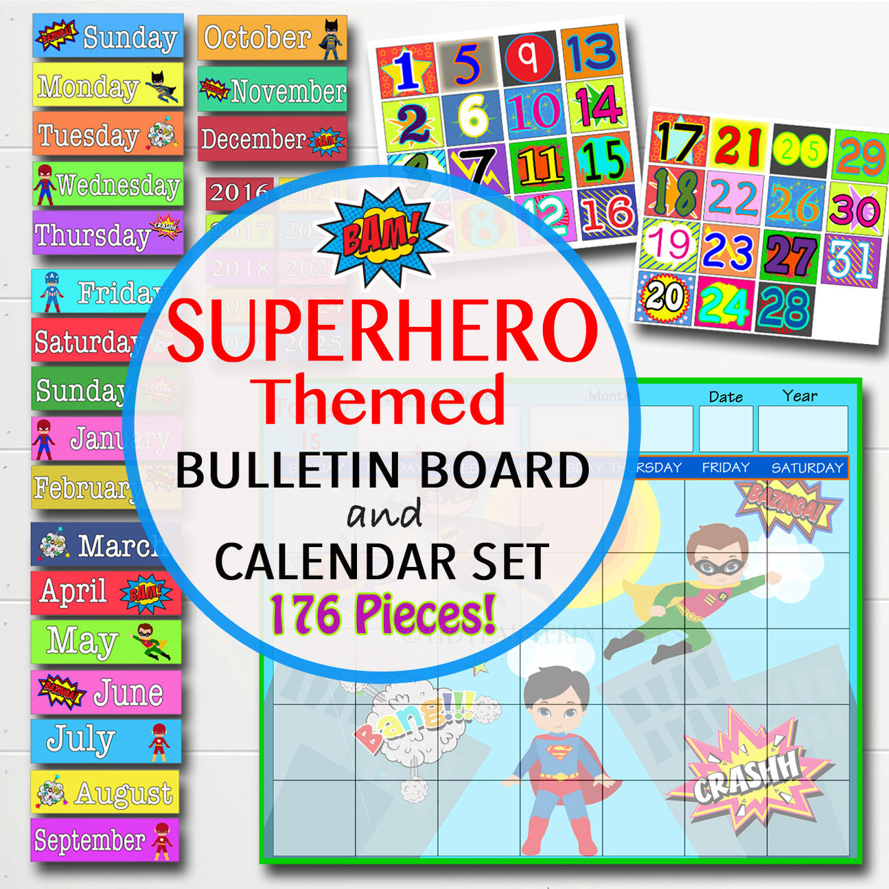 Superhero Classroom Bulletin Board | TidyLady Printables