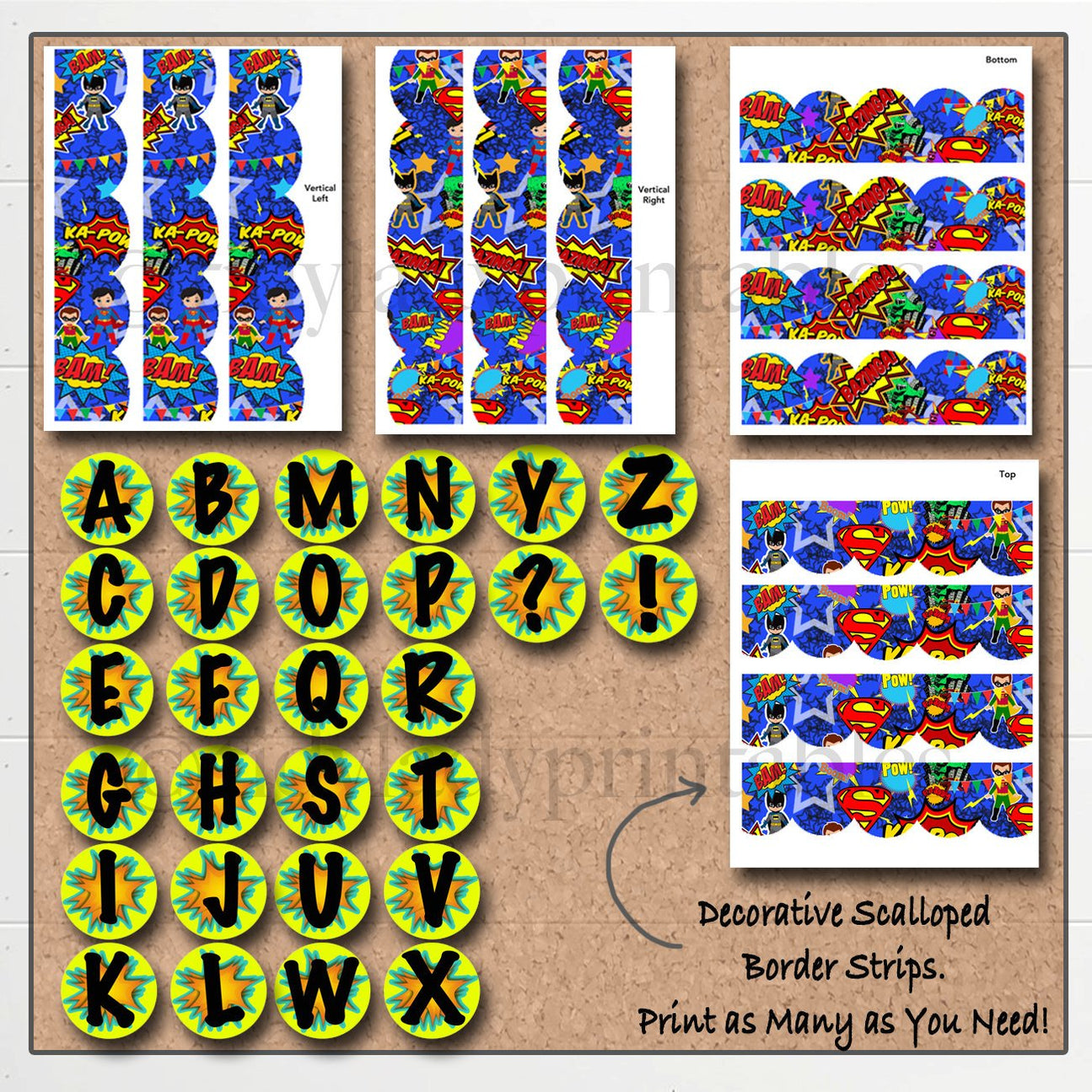 Superhero Classroom Bulletin Board | TidyLady Printables