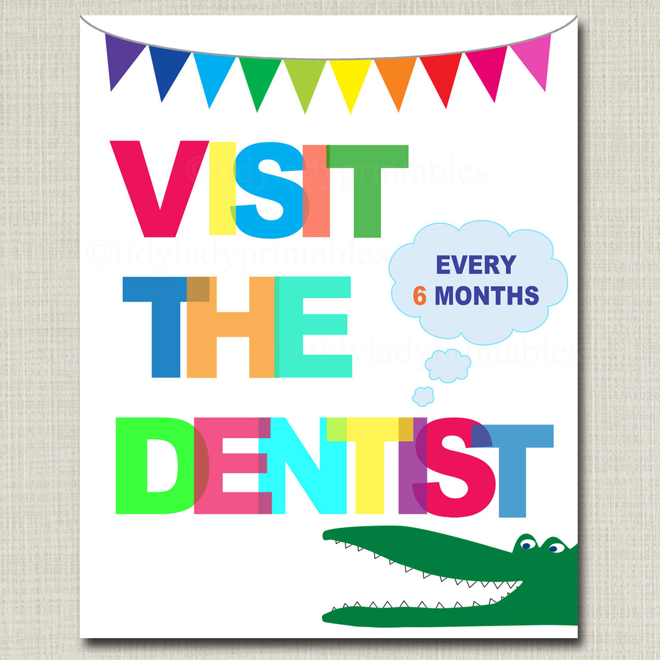 Pediatric Dental Posters | TidyLady Printables
