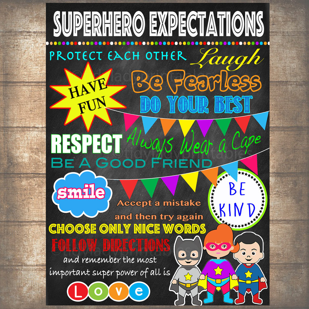 Superhero Classroom Posters | TidyLady Printables