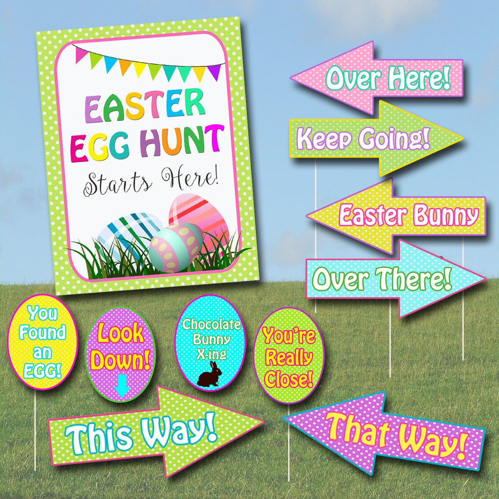 Easter Egg Hunt Signs Printable